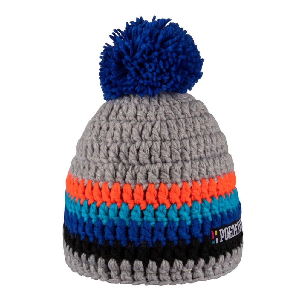 Poederbaas wintermuts met pompon 100% acrylwol - Yipp & Co